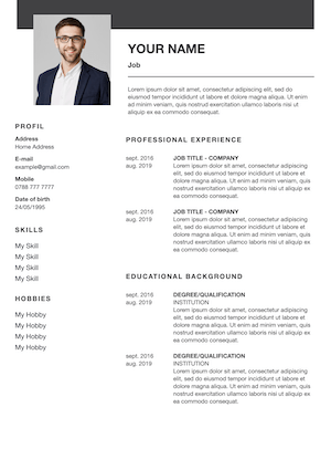 CV Creator : Create a CV online in 5 minutes in PDF format